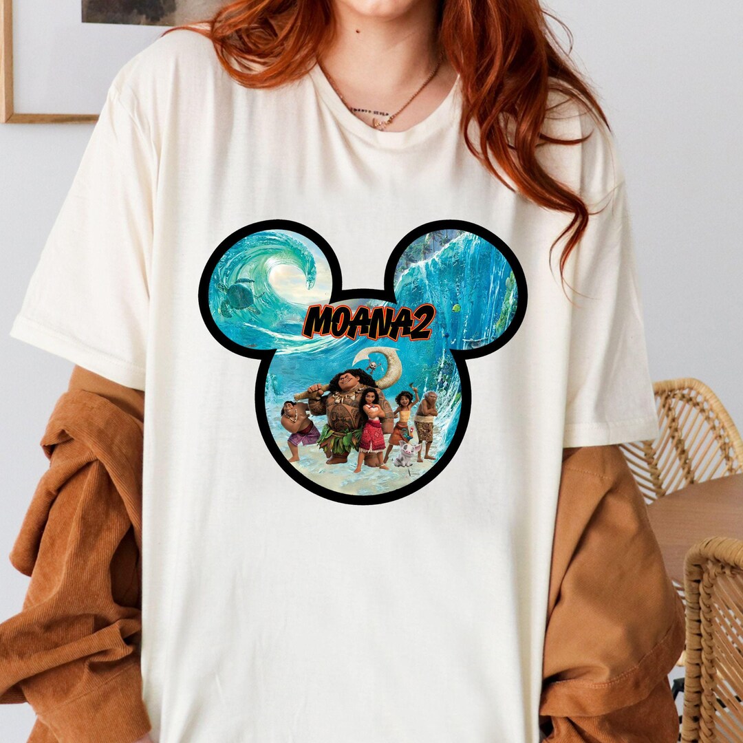 Disney Moana 2 Shirt, Moana 2 Mickey Ears Tee, Moana 2 Characters ...