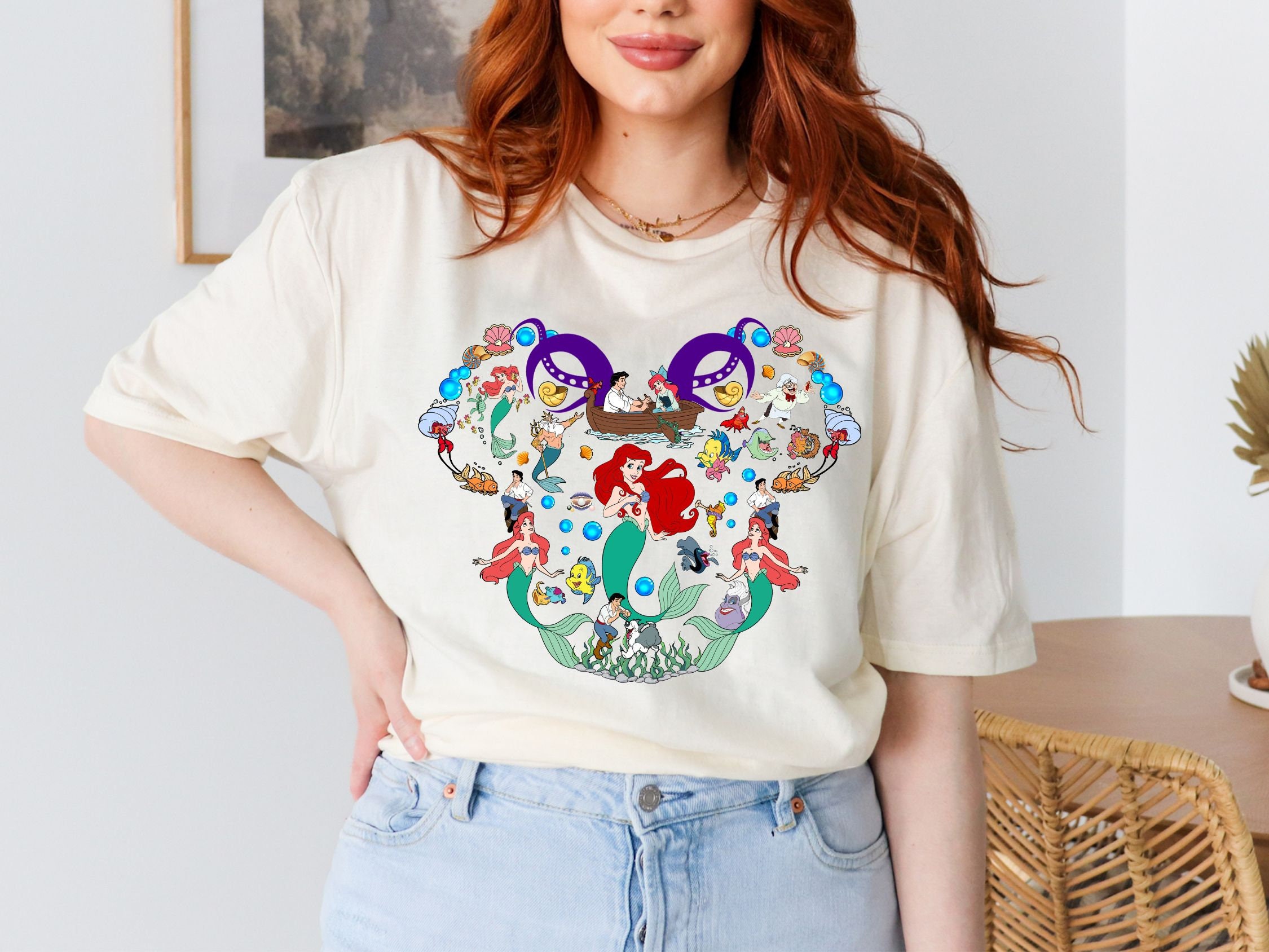 The Little Mermaid Disney Shirt, Disney Ariel Shirt, Disney the Little ...