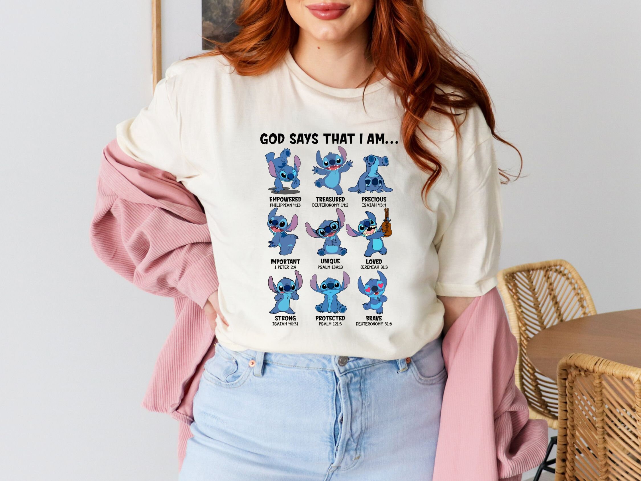 God Says That I Am... Stitch Shirts, Disney's Stitch Shirt, Disney God ...
