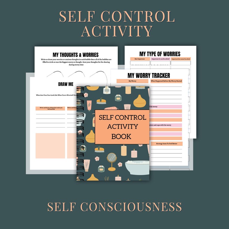 Self-control Activity Planner Printable | Impulse Tracker | Daily ...