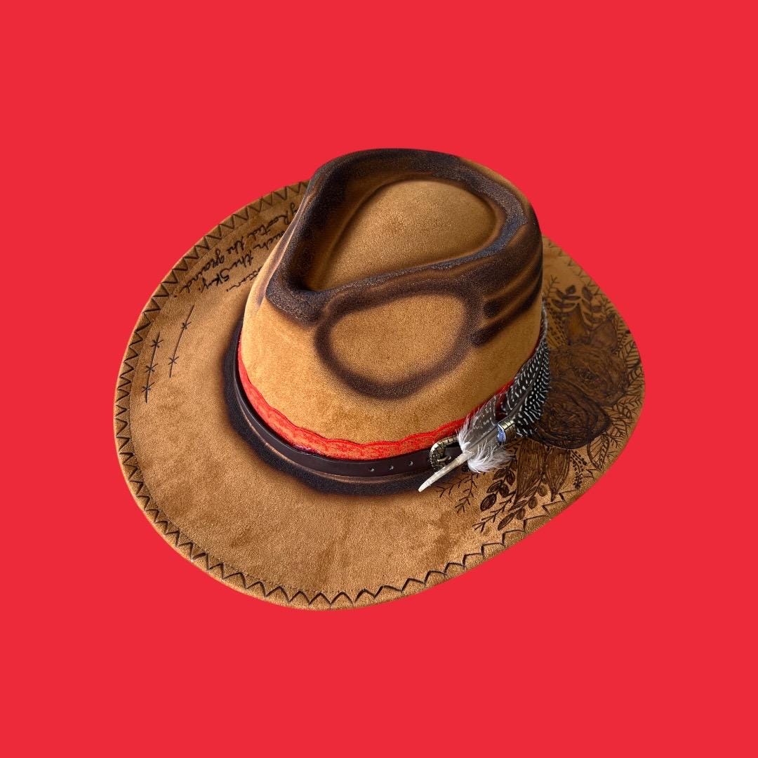 Mountain Suede Burn Hat - Etsy