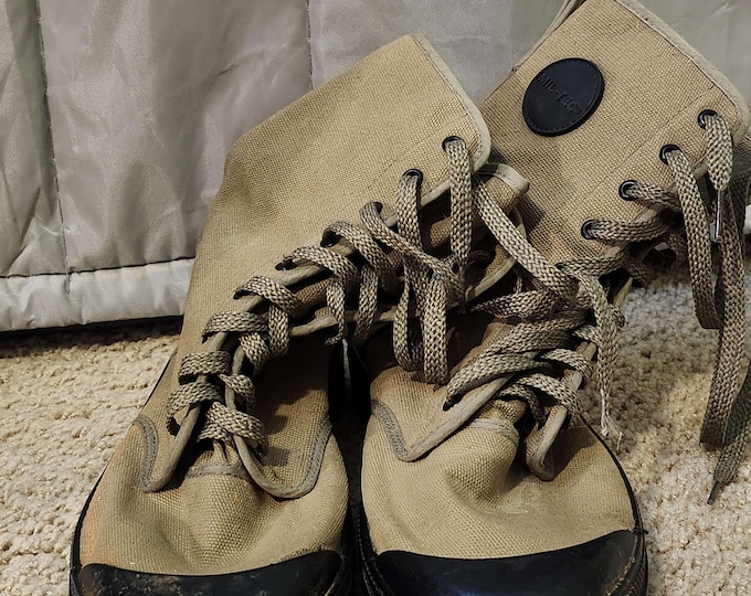 Mil Tec French Military Style Canvas Commando Boots - Etsy