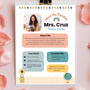 Meet the Teacher Preschool Classroom Printable Template Groovy Teacher ...