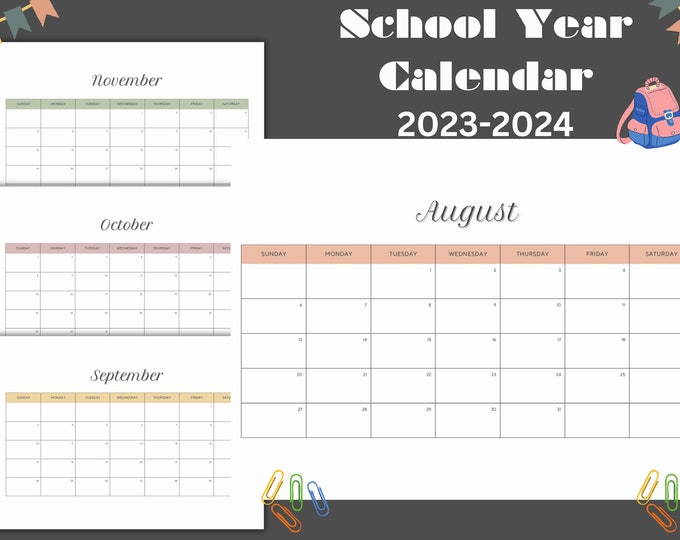 New Homeschool Planner Printable Editable 2023-2024 School Planner ...