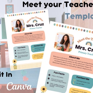 Meet the Teacher Preschool Classroom Printable Template Groovy Teacher ...