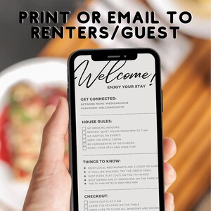 NEW Editable STR Welcome Guide Signage Printable Airbnb Rental Signs ...