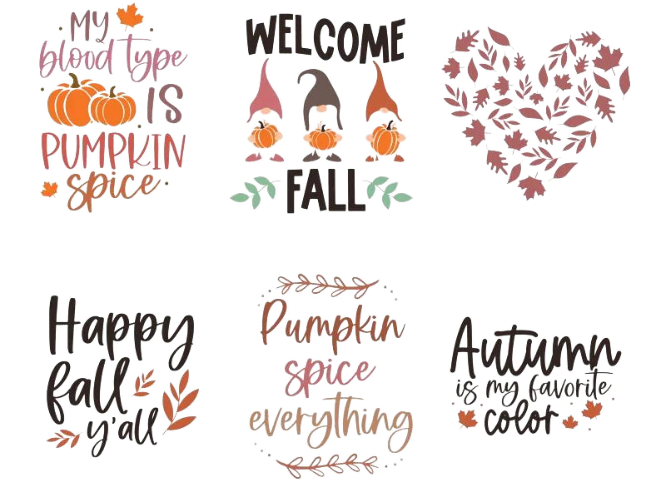 Fall SVG Bundle Fall SVG Autumn Svg Thanksgiving Svg Fall - Etsy
