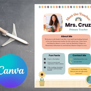 Meet the Teacher Preschool Classroom Printable Template Groovy Teacher ...