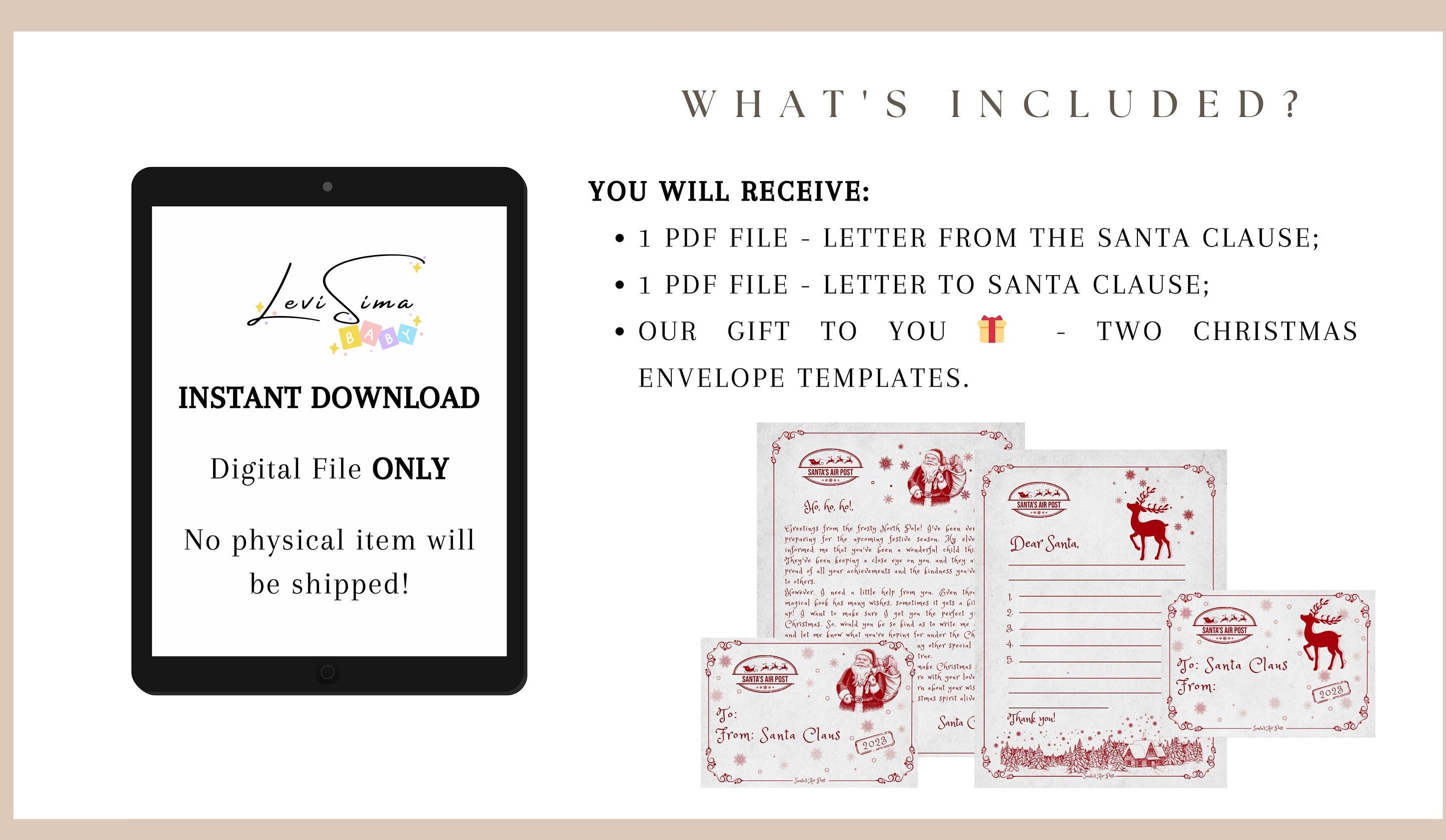 Printable Letter From Santa Clause, Printable Letter to Santa Clause ...