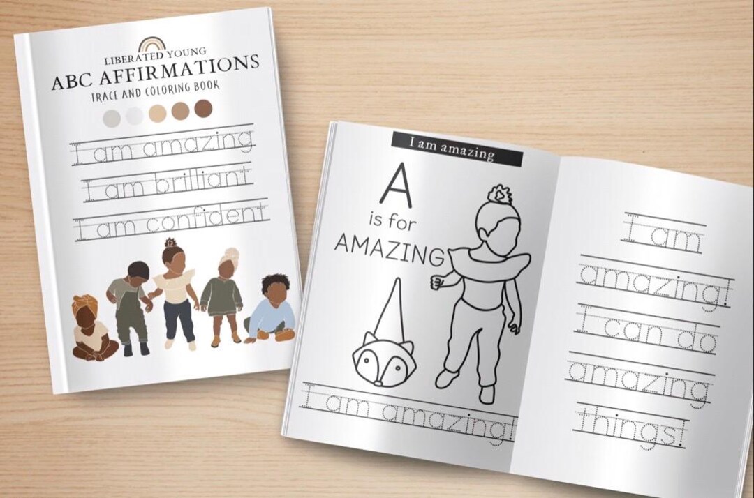 PRINTABLE Alphabet Tracing Worksheets, ABC Affirmations, ABC Coloring ...