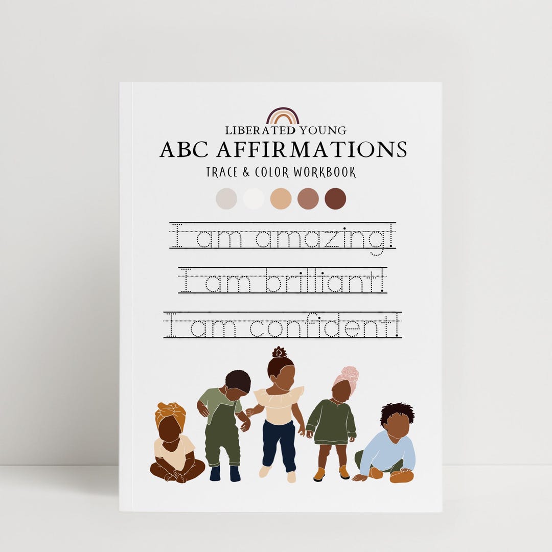Trace & Color Alphabet Workbook, ABC Affirmations, ABC Coloring Book ...