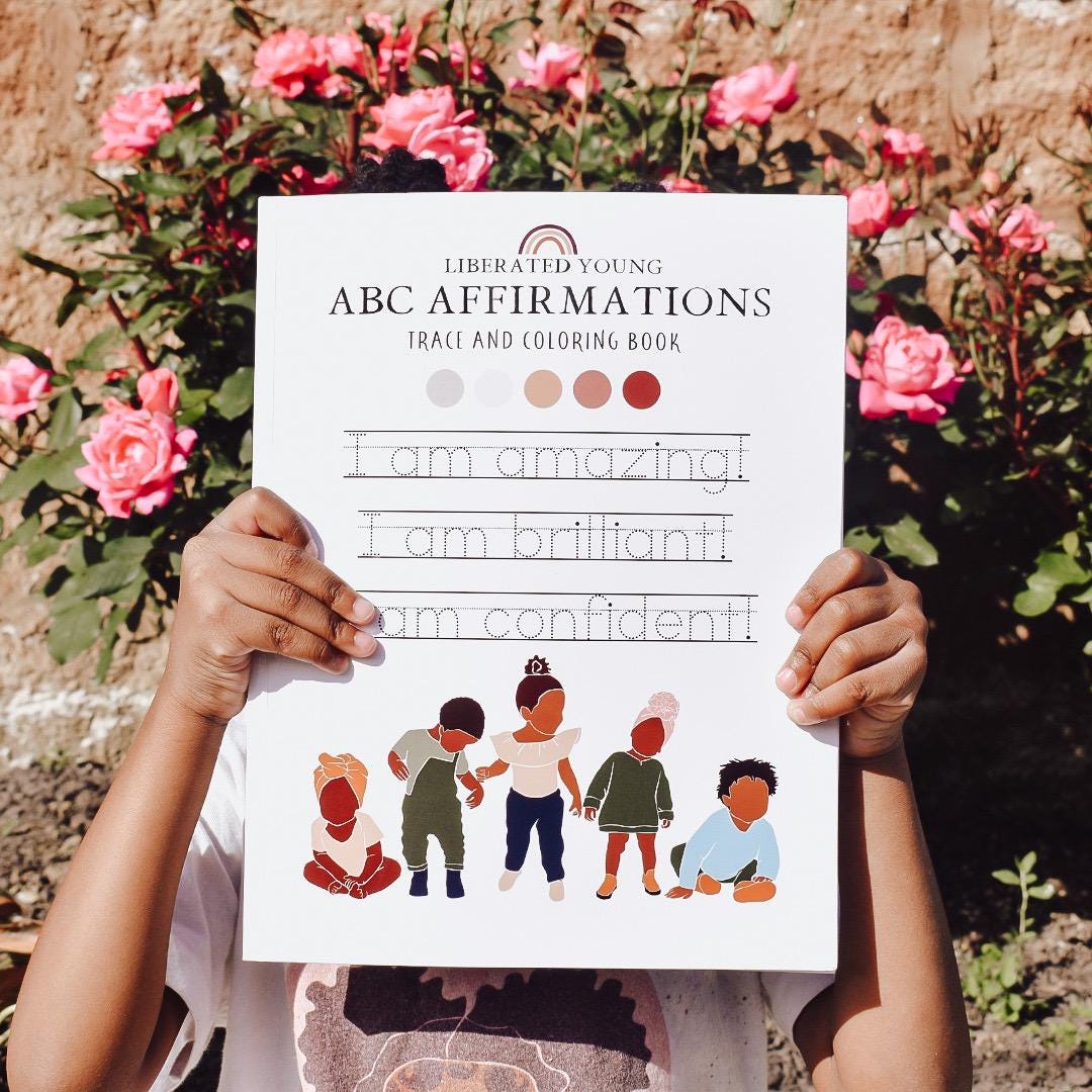 ABC Affirmations for Kids, Trace & Color Alphabet Workbook, ABC ...