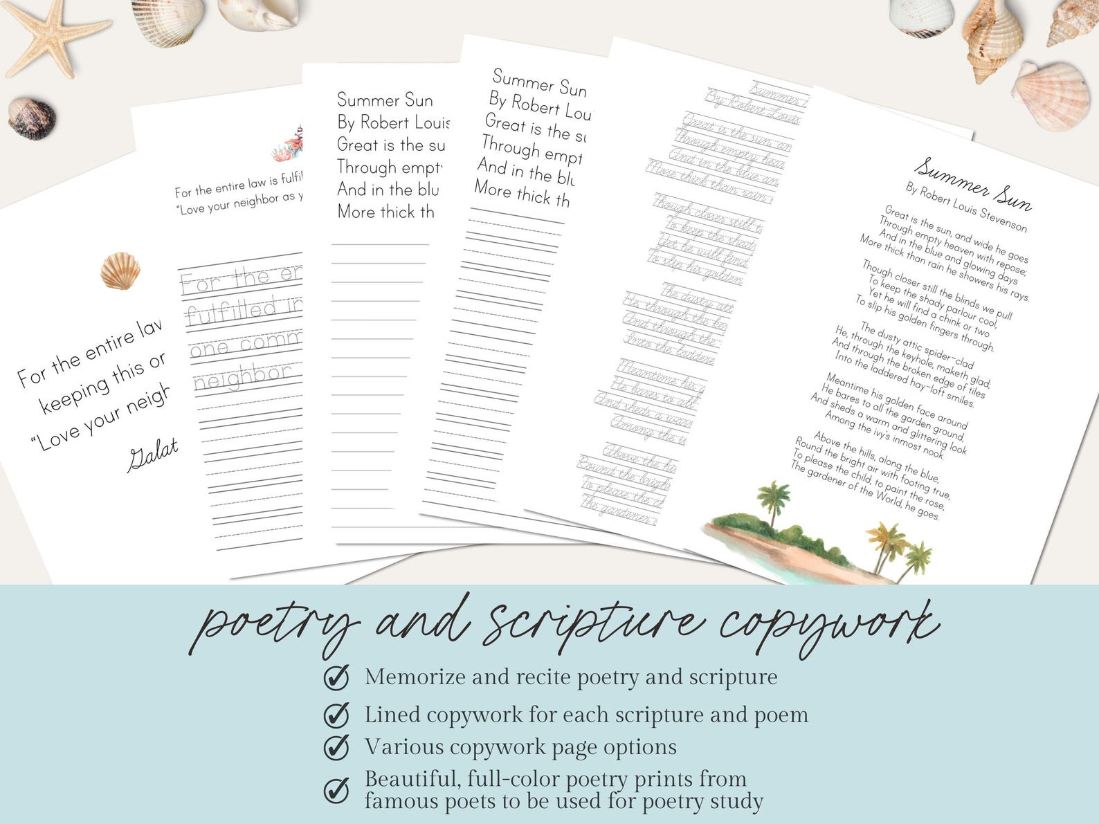 June Morning Menu Pages | June Morning Time | Summer Morning Menu ...