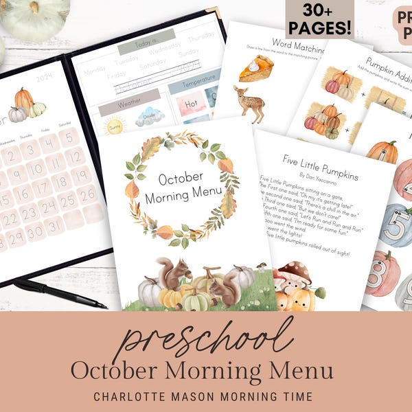 Morning Menu Daily Sheet Morning Time Elementary Morning Time ...