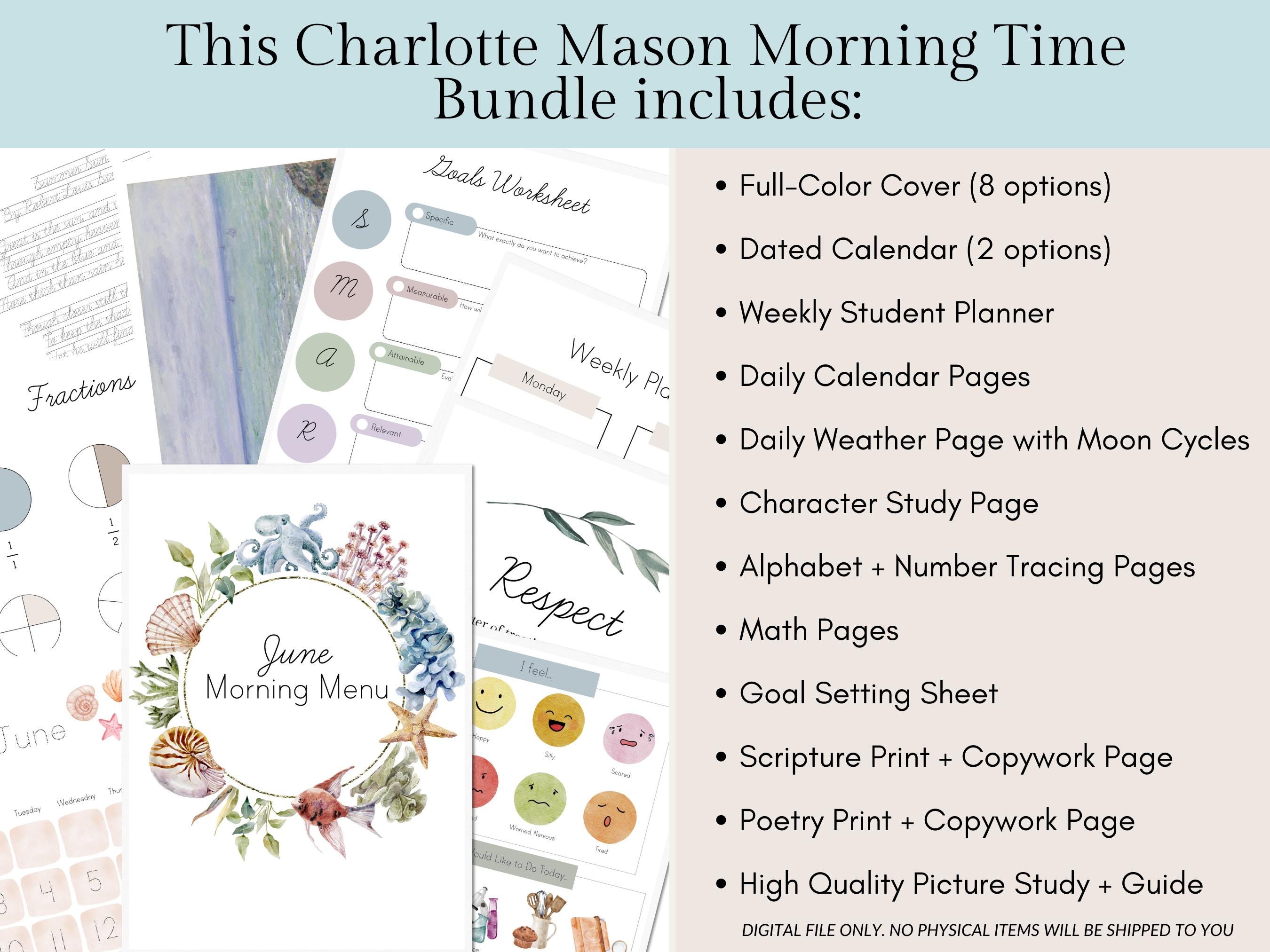 June Morning Menu Pages | June Morning Time | Summer Morning Menu ...