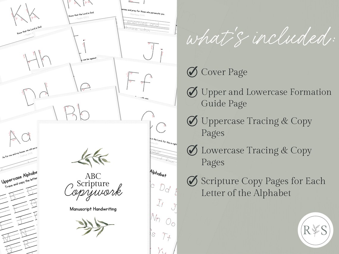 Scripture Copywork | Bible Memory Work | Scripture Memorization ...