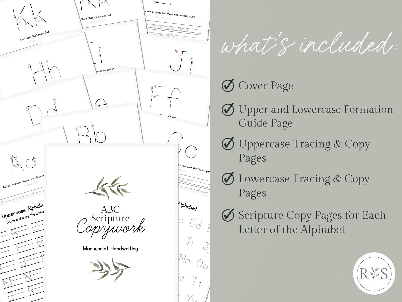 Scripture Copywork | Bible Memory Work | Scripture Memorization ...