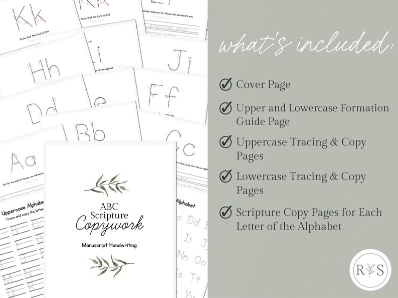 Scripture Copywork | Bible Memory Work | Scripture Memorization ...