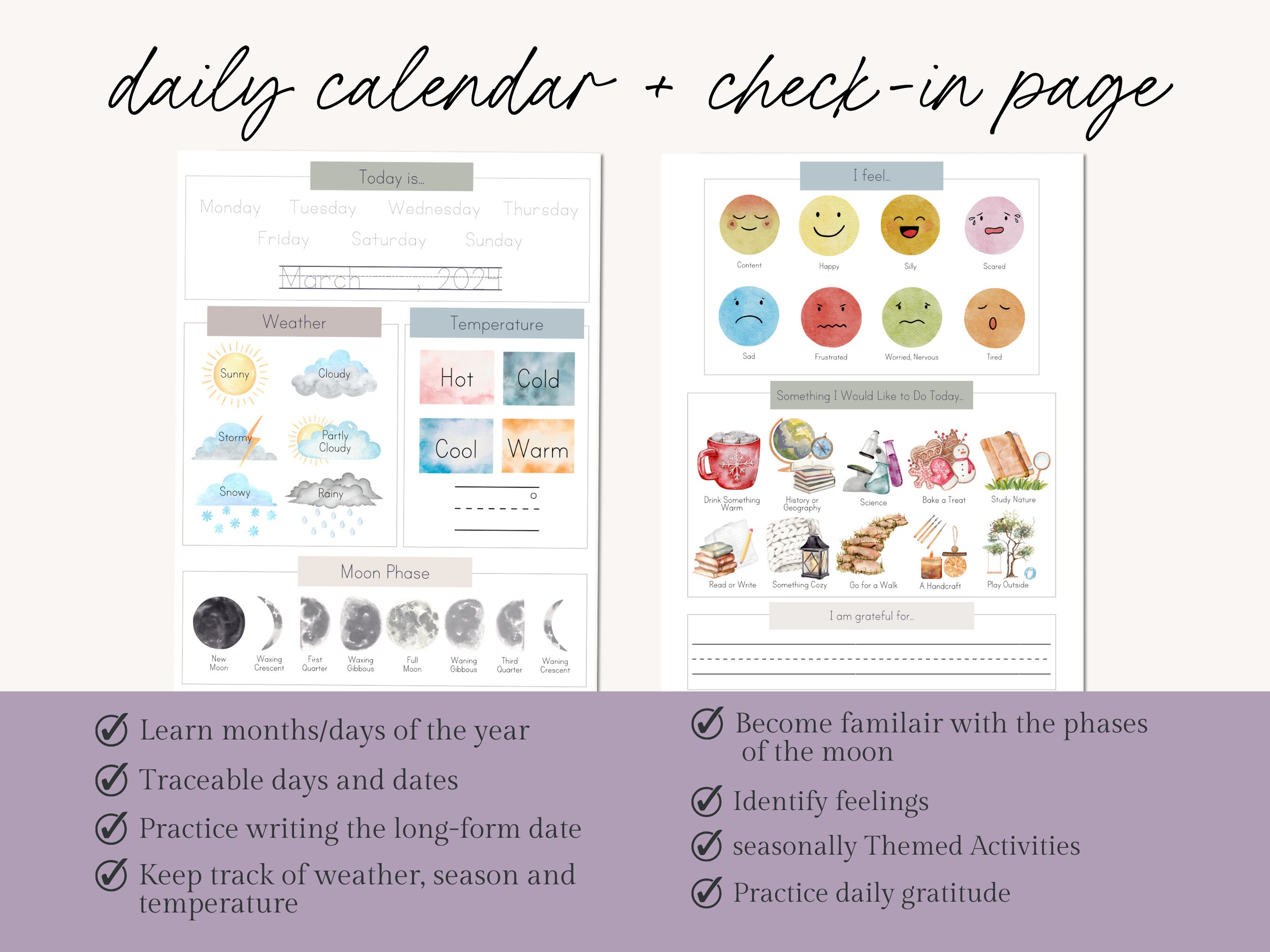 March Morning Menu Pages March Morning Time Spring Morning Menu ...
