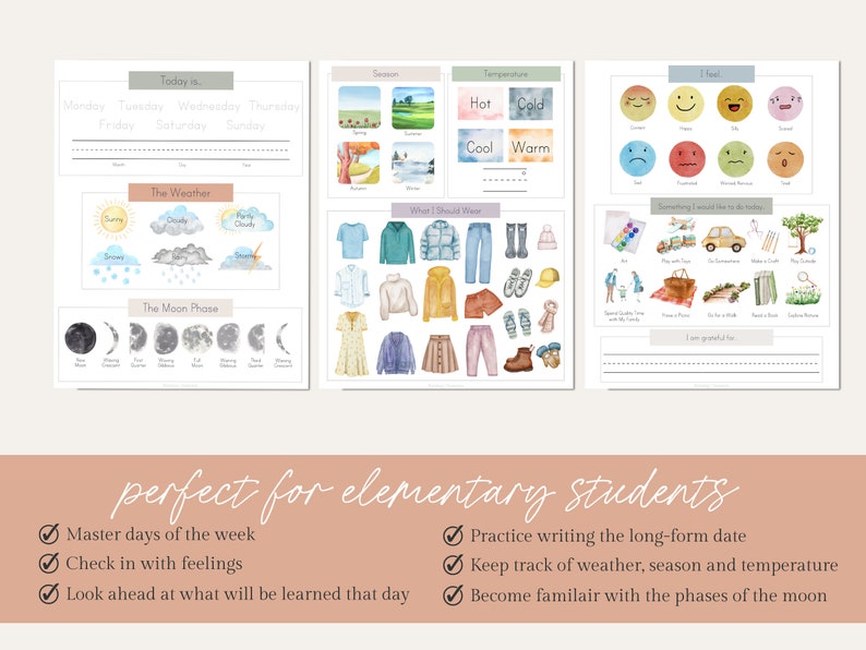 Morning Menu Daily Sheet | Morning Time Elementary | Morning Time ...