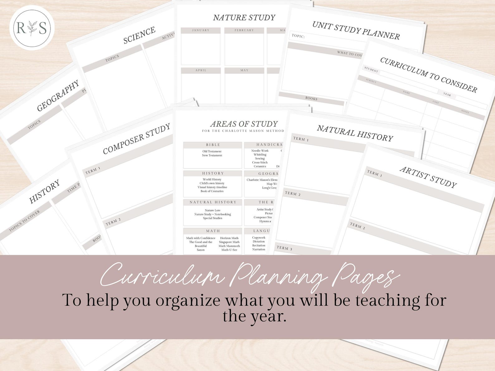 2025-26 Charlotte Mason Homeschool Planner | Print Ready Homeschool ...