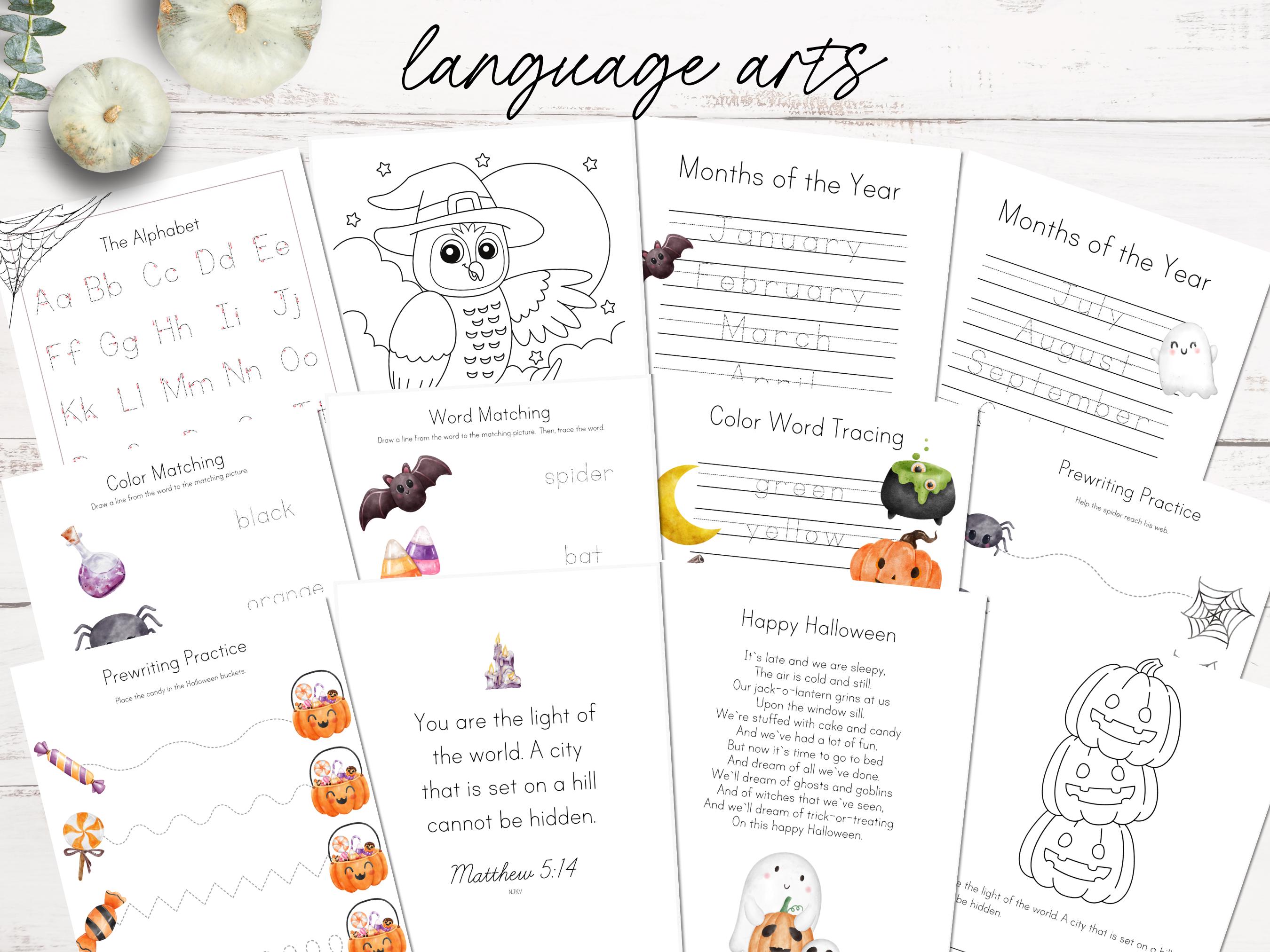 Preschool Halloween Morning Menu | Preschool Morning Menu | Halloween ...