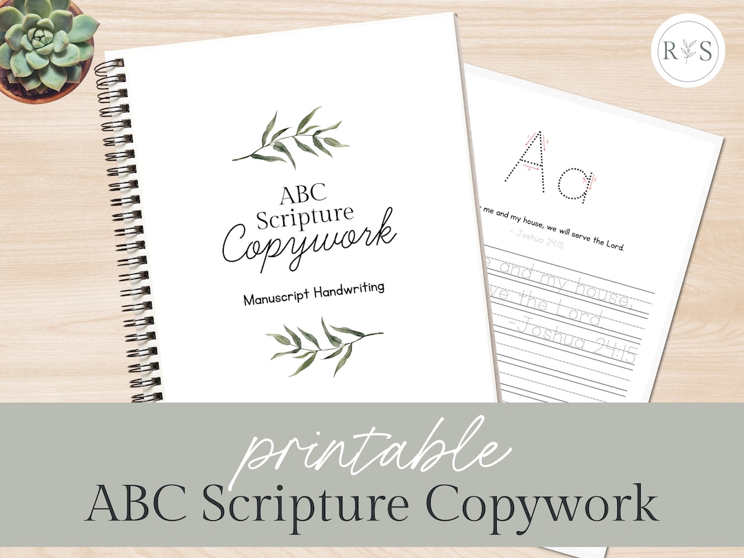 Scripture Copywork | Bible Memory Work | Scripture Memorization ...