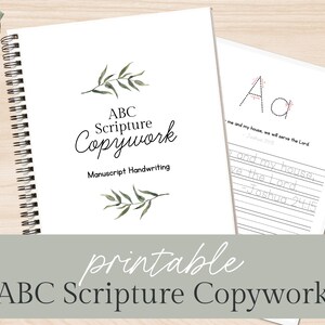 Scripture Copywork | Bible Memory Work | Scripture Memorization ...