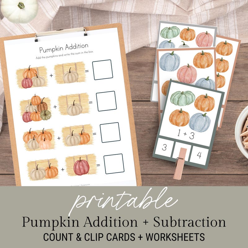 Count and Clip Cards - Etsy