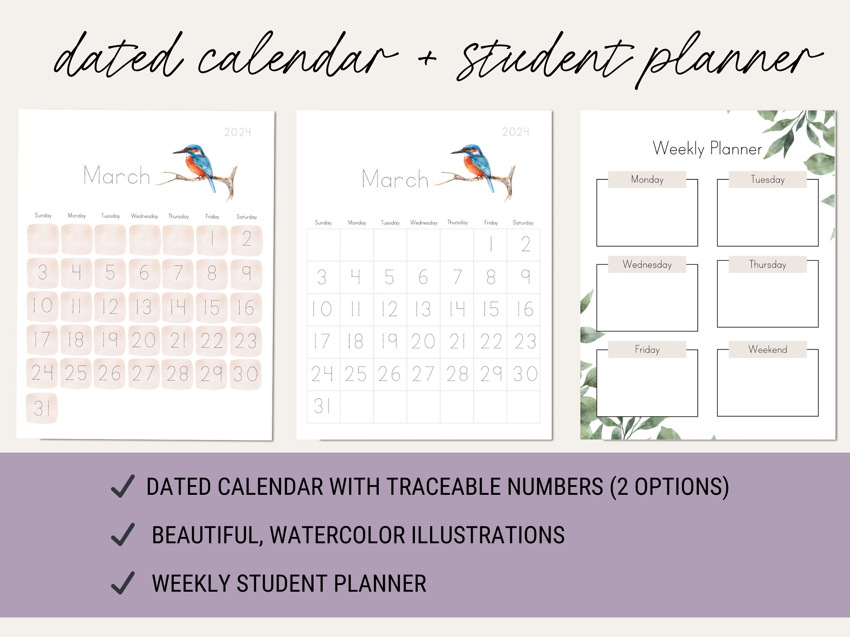 March Morning Menu Pages March Morning Time Spring Morning Menu ...