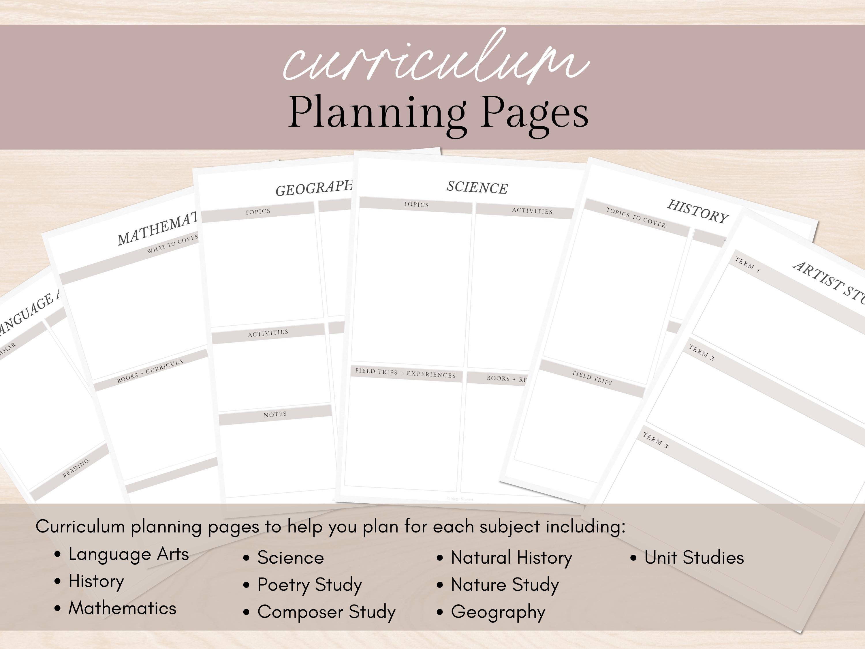 2025-26 Charlotte Mason Homeschool Planner | Print Ready Homeschool ...