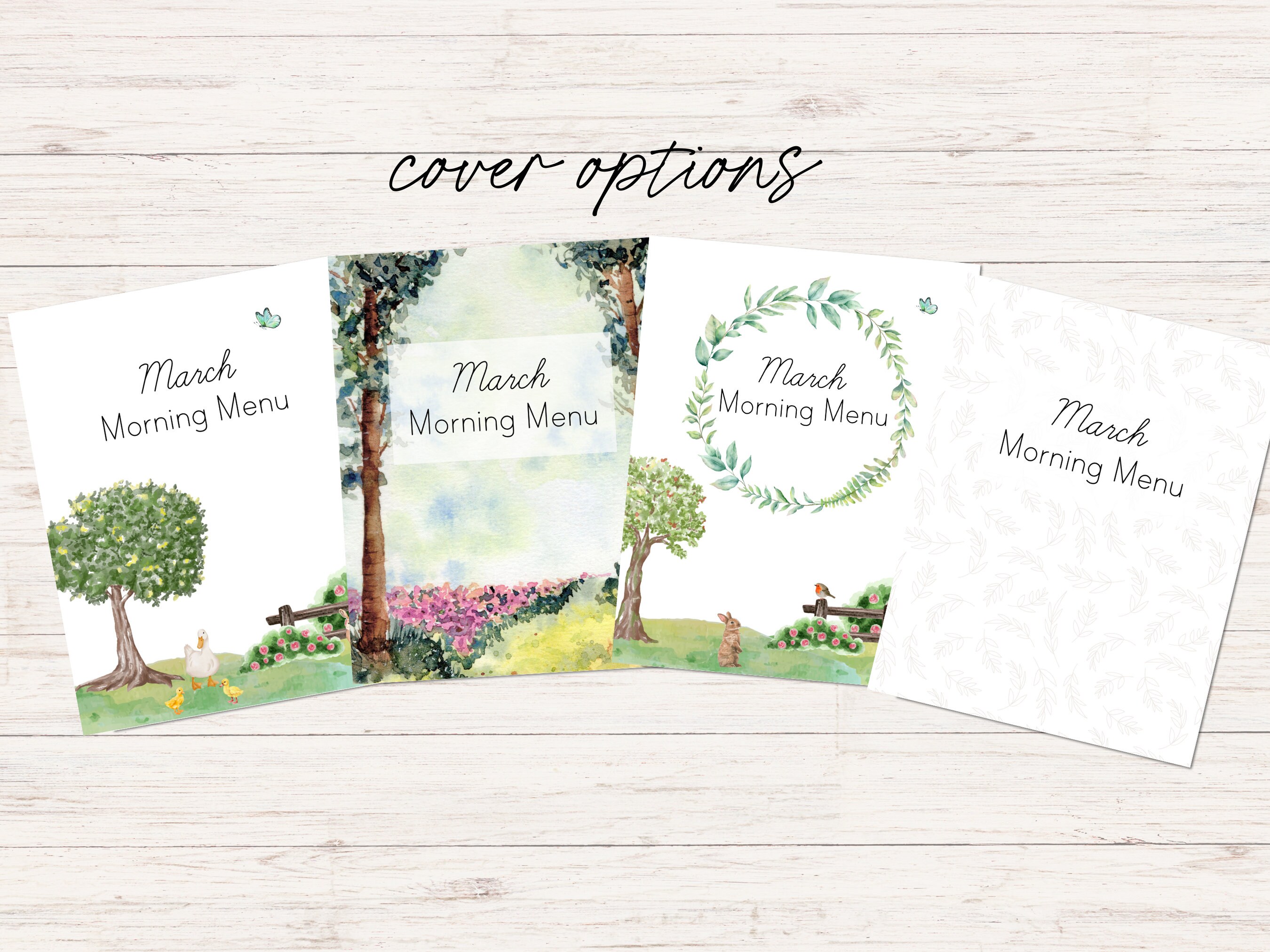 March Morning Menu Pages March Morning Time Spring Morning Menu ...