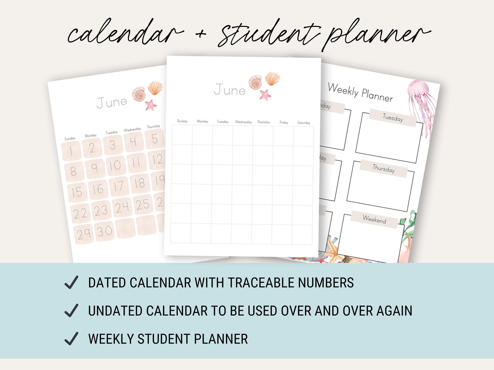 June Morning Menu Pages | June Morning Time | Summer Morning Menu ...