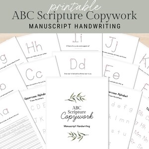 Scripture Copywork | Bible Memory Work | Scripture Memorization ...