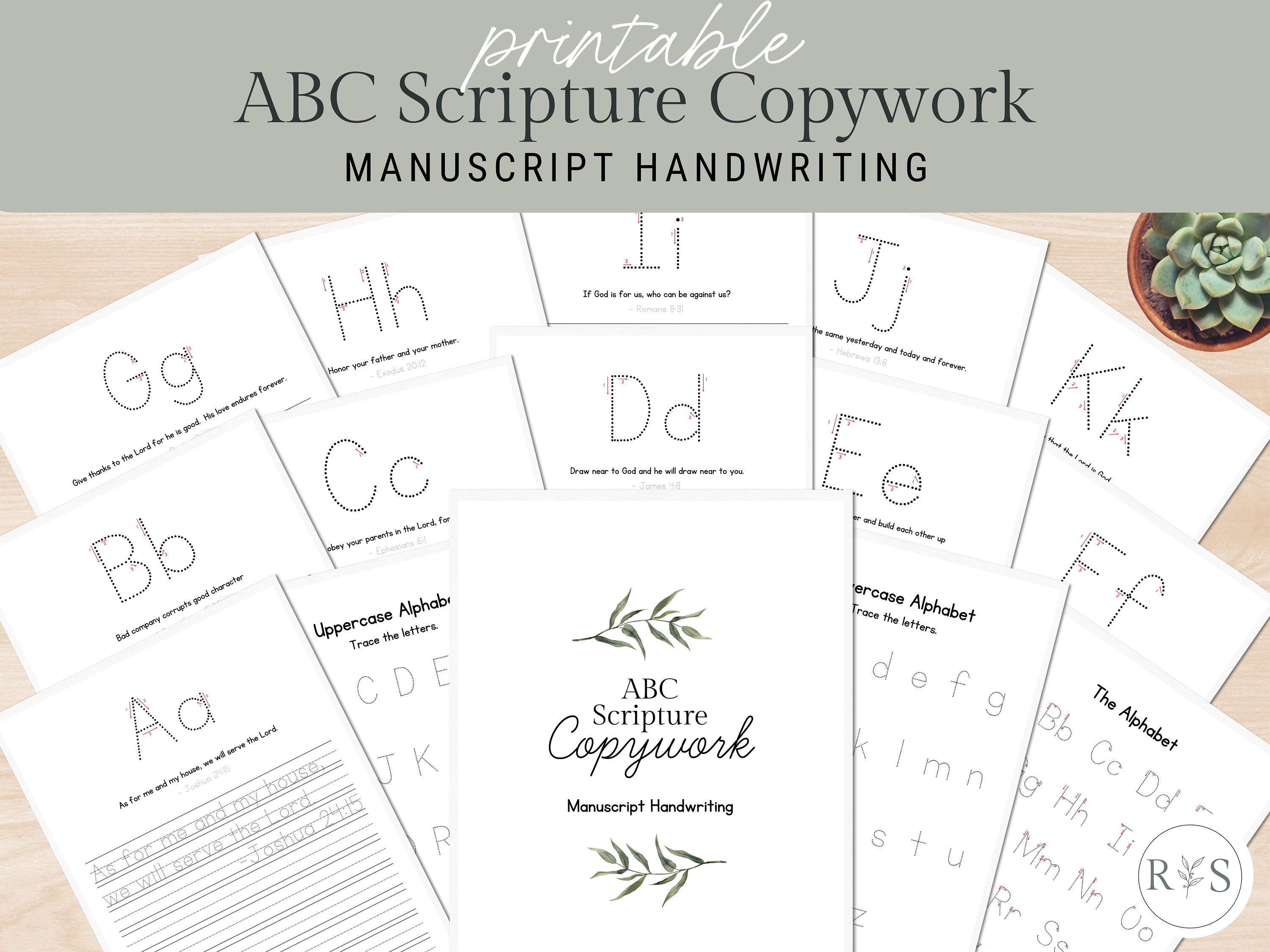 Scripture Copywork | Bible Memory Work | Scripture Memorization ...