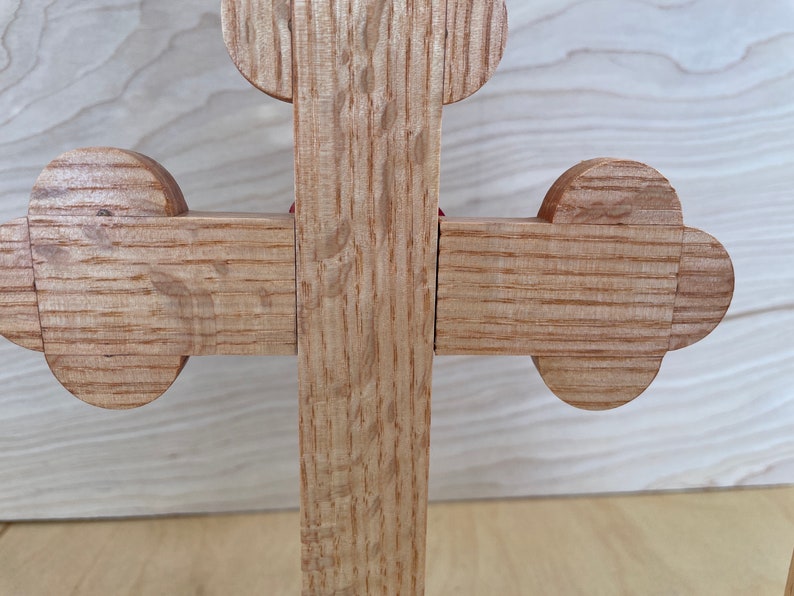 Wooden Rose Cross and Candle Holder Set.sanctum Set. - Etsy