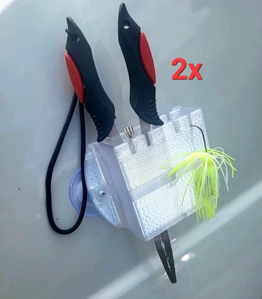 Fishing Caddy Mini Version (2x) - Boat & Kayak Mounted Compartment ...