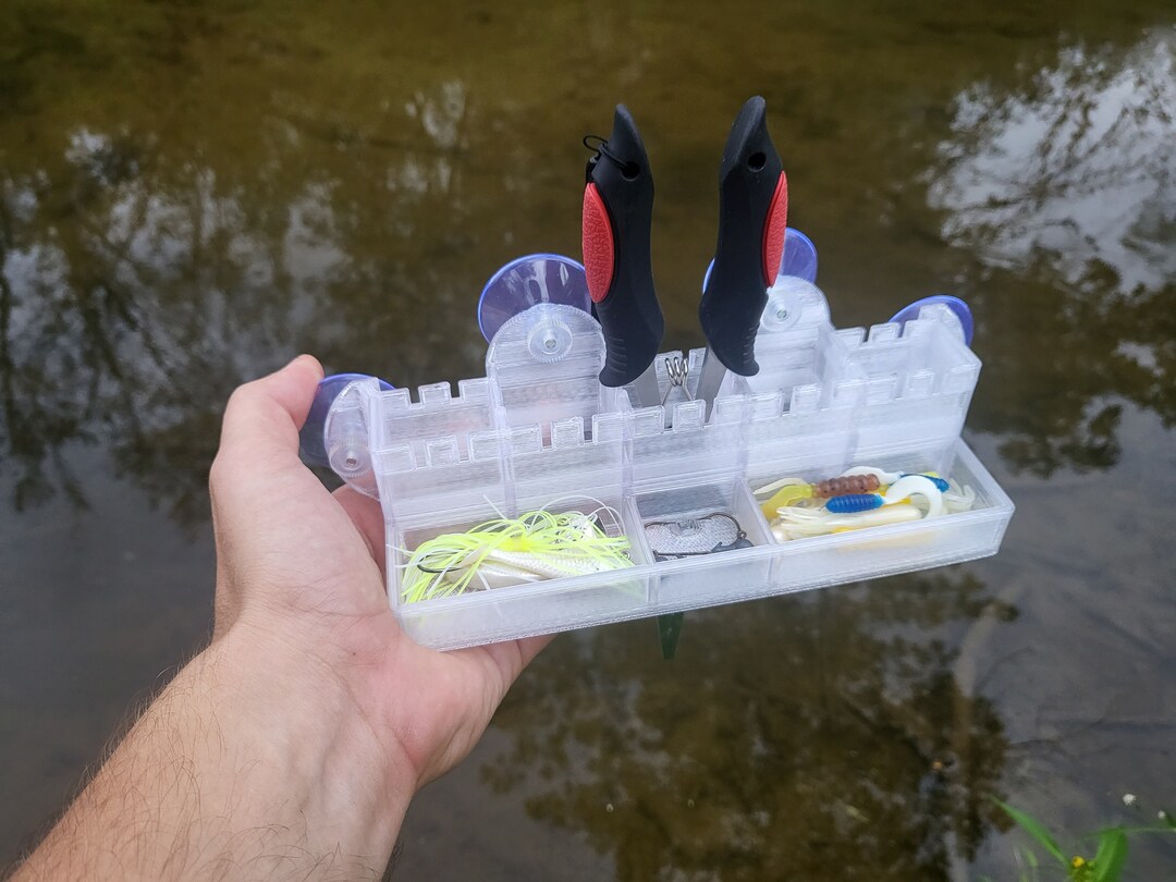 Fishing Caddy PLUS 9" X 2" (1x) - Boat & Kayak Mounted Tackle Caddy and ...