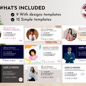 Email Signature Template | Editable Canva Signature Design Signature ...