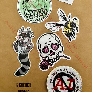 Anti-ai Art Sticker // Holographic Vinyl - Say No to AI Generated Arts ...
