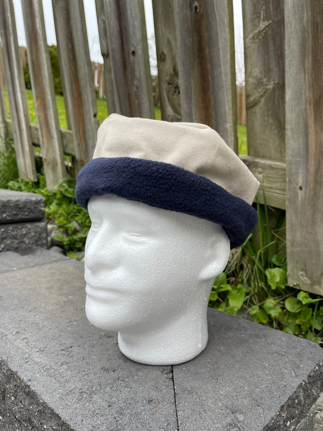 Medieval Pillbox Hat Fleece/canvas - Handmade in Canada - Etsy