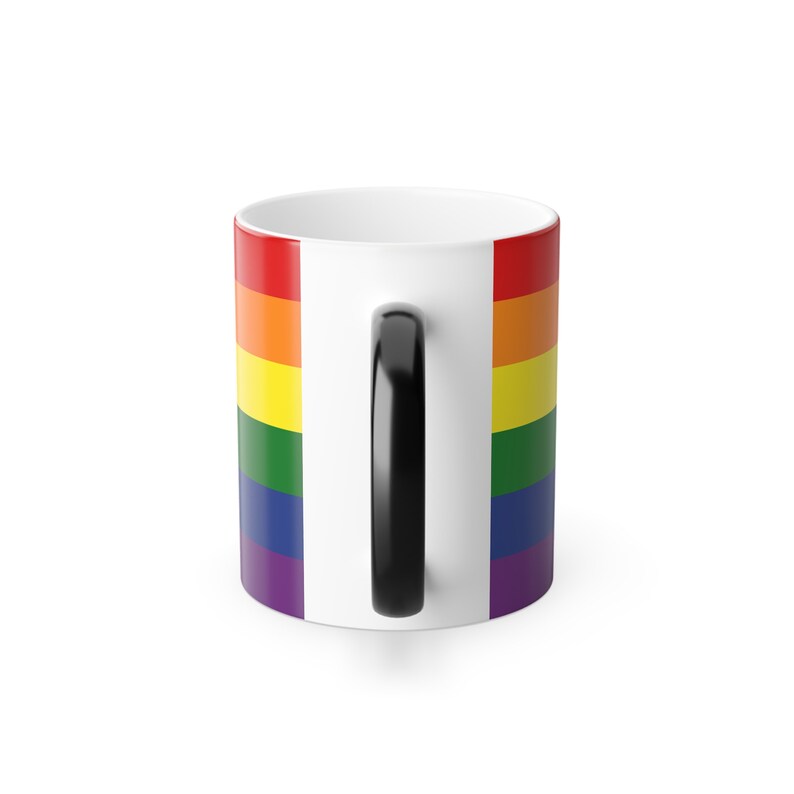 Pride Flag Color Morphing Heat Sensitive 11oz Mug Pride Month T