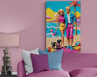 Barbie & Ken Wall Art - Etsy
