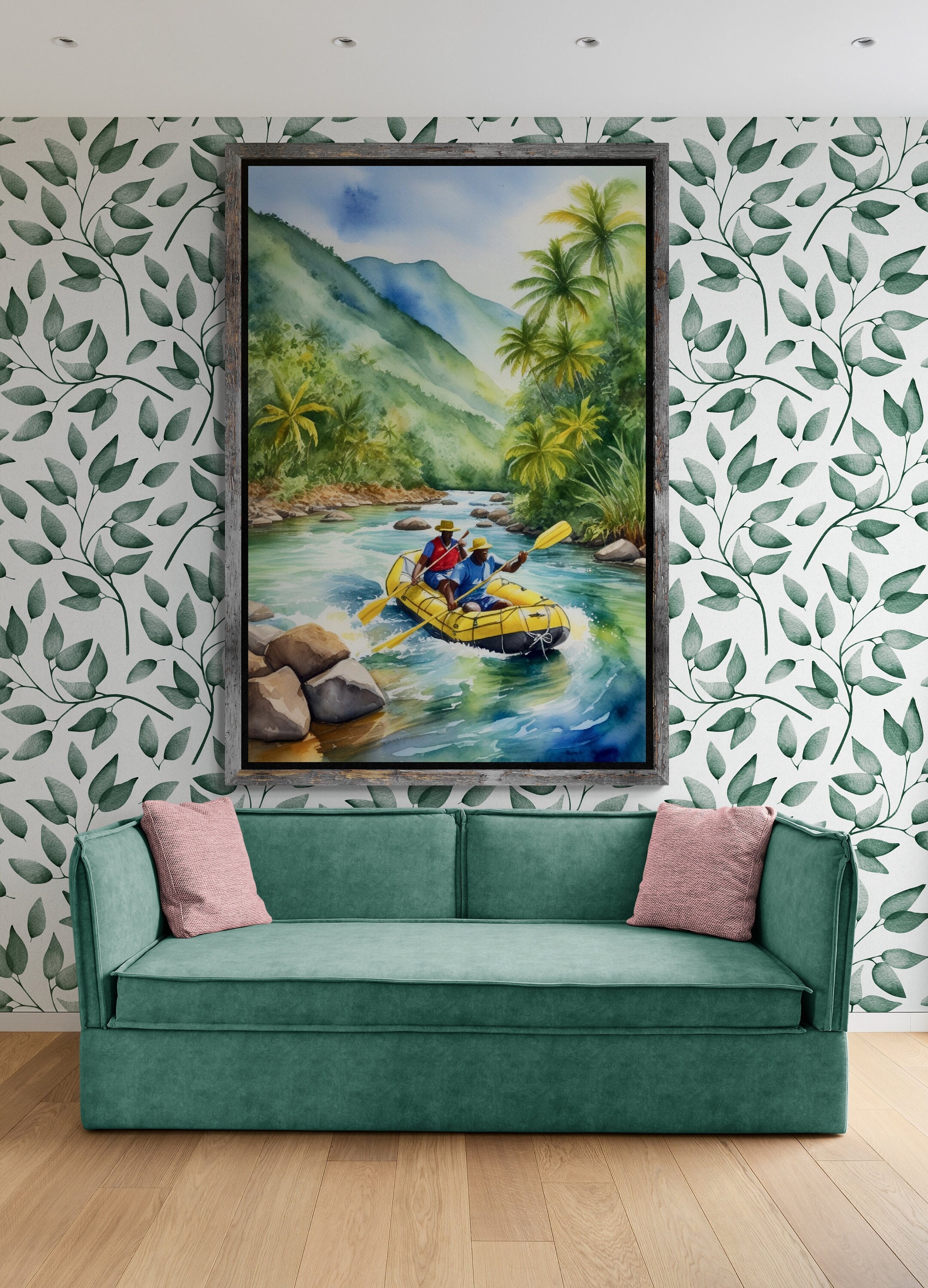Jamaican Man White River Rafting Tubing Down Rio Cobre Jamaica - Etsy