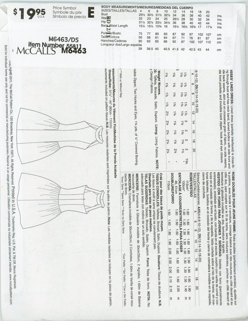 M6463 Flared Skirt Halter Dress Pattern • Mccall's Designer Stephanie O ...
