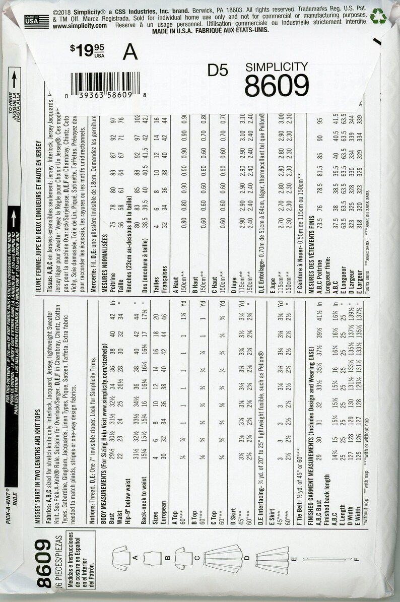 Crop Top Sewing Pattern Pleated Skirt Pattern Beginner Sewing Short ...