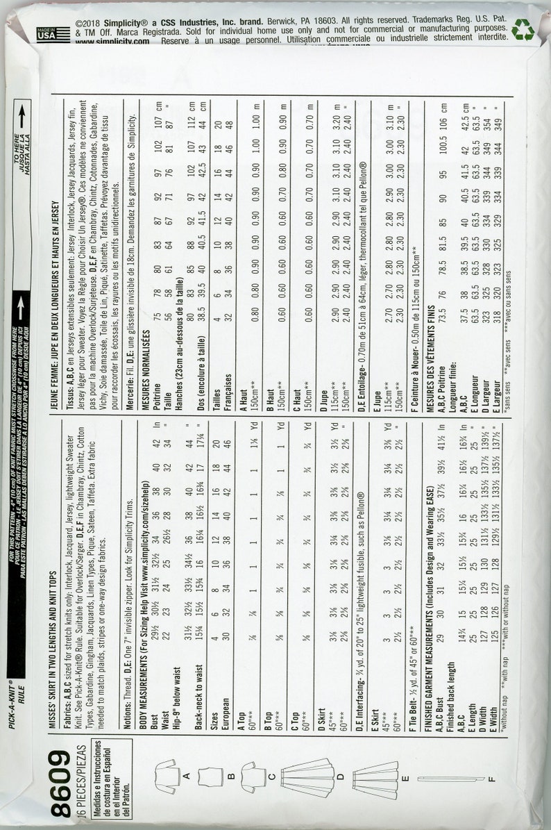 Crop Top Sewing Pattern Pleated Skirt Pattern Beginner Sewing Short ...