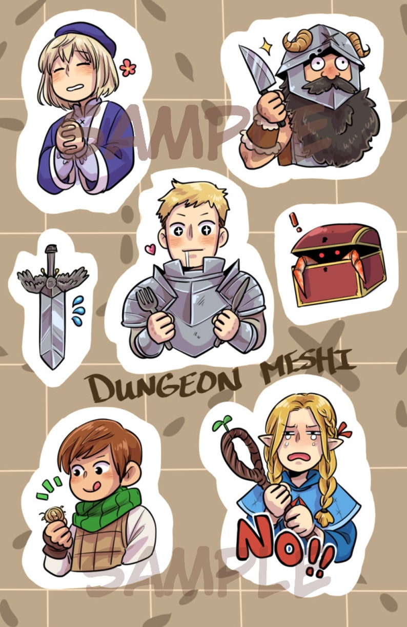 Dungeon Meshi Sticker Set - Etsy