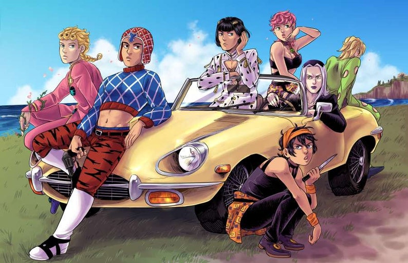 Jojo Part 5 Print - Etsy