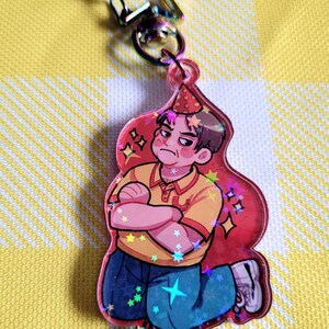 MW Keychains, 2 Inch Acrylic Charms With Star Clasp and Holographic ...
